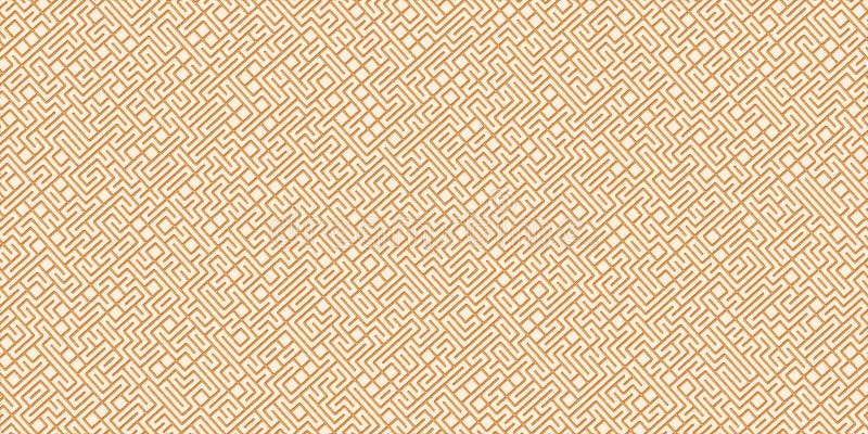 Golden Shine Maze Background. Seamless Gold Pattern Stock Illustration ...