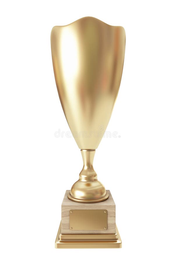Golden shiny cup stock illustration. Illustration of accomplishment ...
