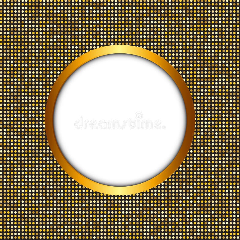 Golden Shiny Frame Vector Illustration Stock Vector - Illustration of ...
