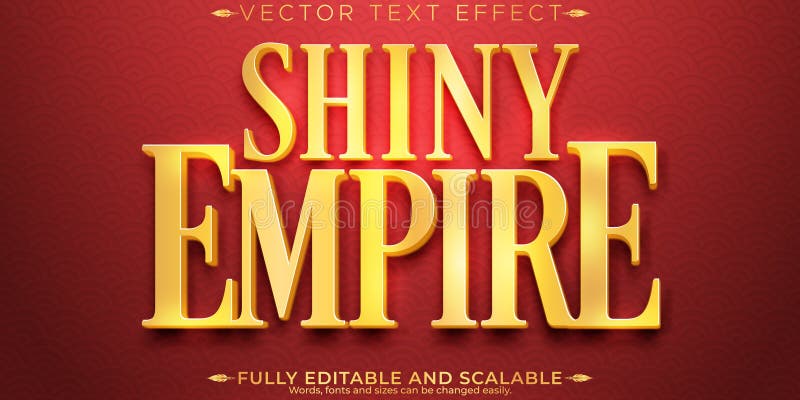 Golden Shiny Text Effect, Luxury and Elegant Text Style Stock Vector ...