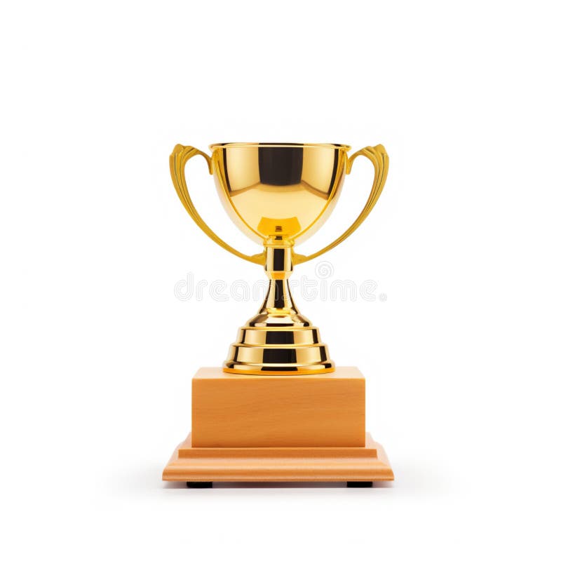Golden and Shiny Trophy, AI Generative Stock Illustration ...