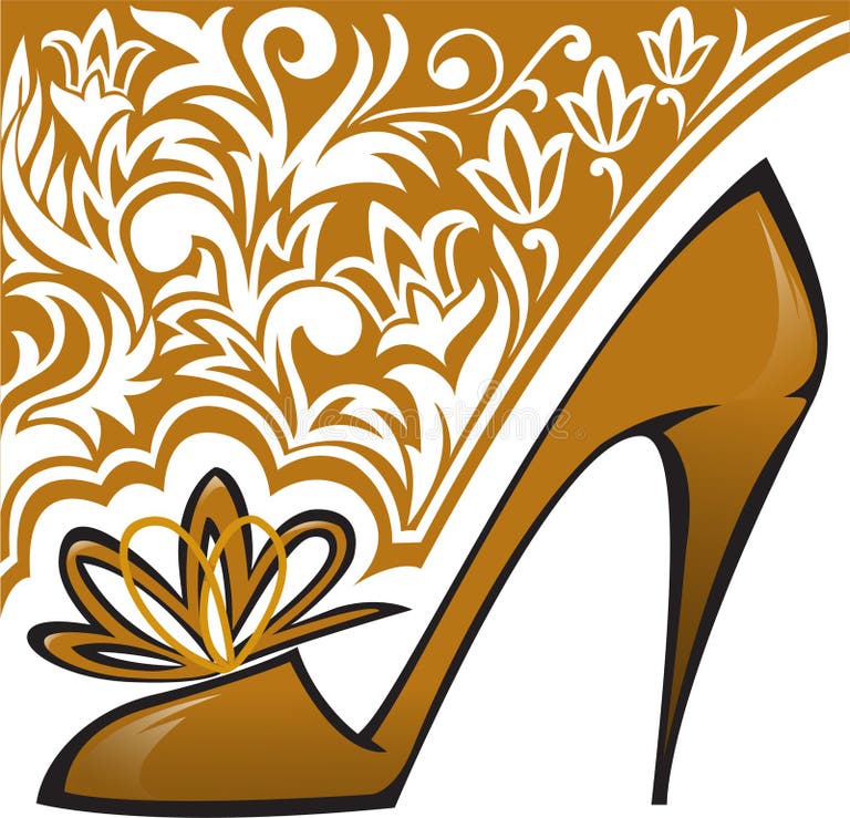 Golden Shoes Stock Illustrations – 5,840 Golden Shoes Stock ...