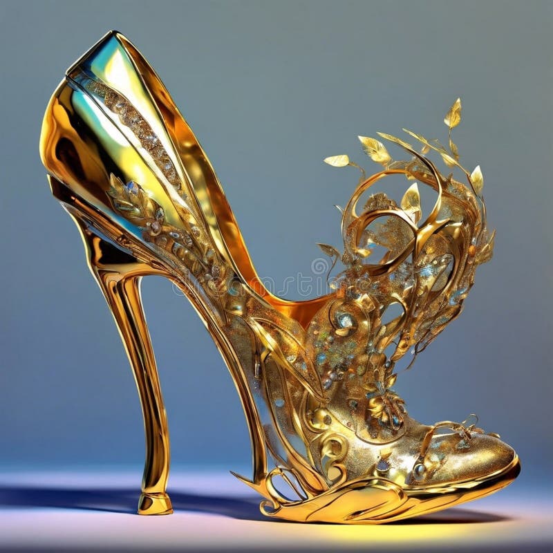 Golden Shoe, Symbol of the True Path, Righteous Steps Stock ...
