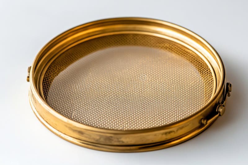 A Beautifully Crafted Gold Sieve Design Showcasing Fine Craftsmanship ...