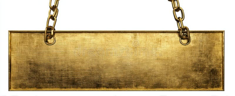 The Golden Sign with Chains for Customization and Branding Uses AI ...