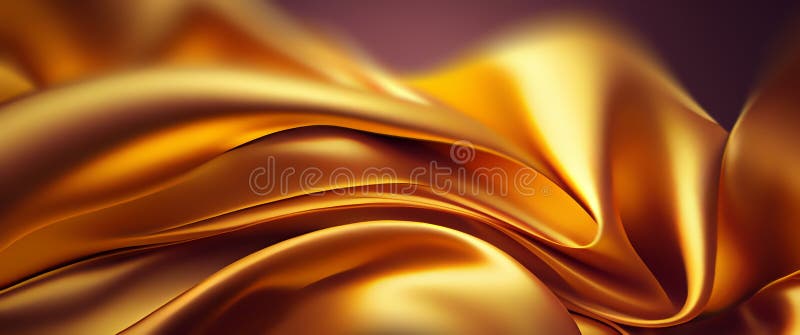 Golden Silk Waves Background Stock Image - Image of luxury, textured ...