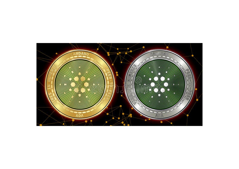 Cardano Coin Isolated on White Background; Cardano ADA Cryptocurrency ... Cardano Coin Isolated on White Background; Cardano ADA Cryptocurrency ...