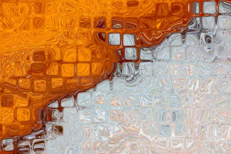 Golden and Silver Divided Cube Shape Semi Transparent Pattern Wallpaper ...