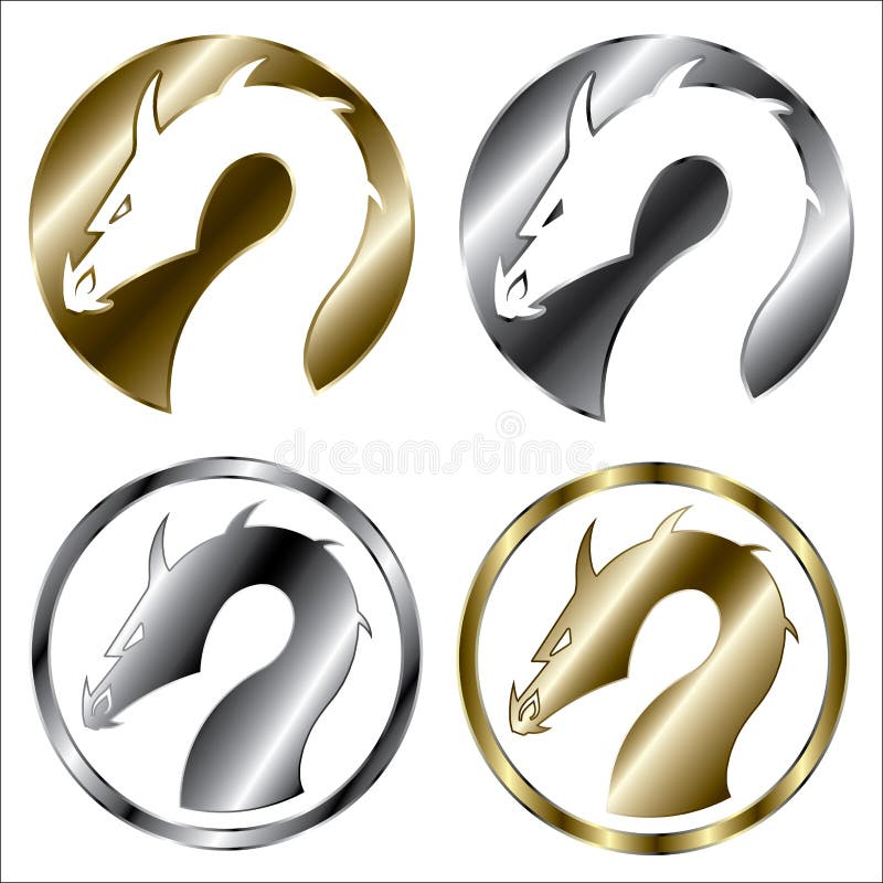 Dragon Symbol For 2012 Year - With Text Place Stock Vector ...