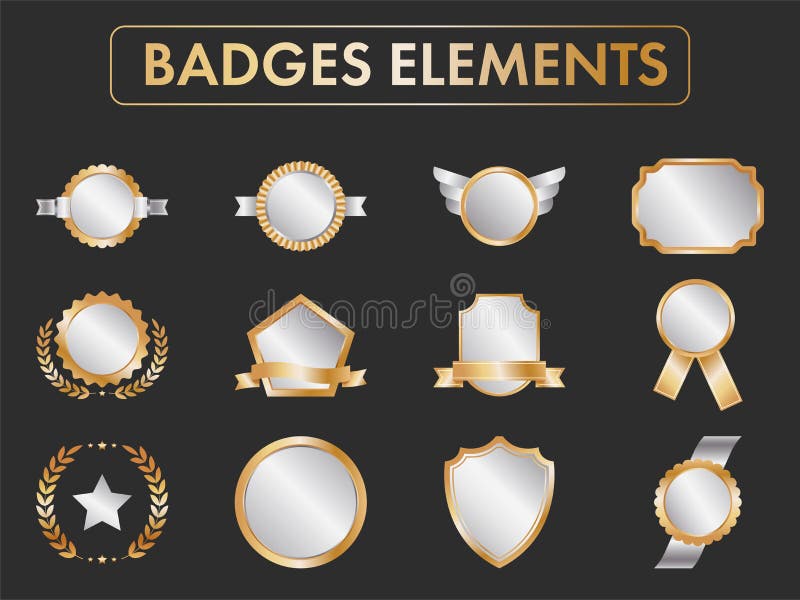 Golden and Silver Party Masks Illustration on Silk Fabric Background ...