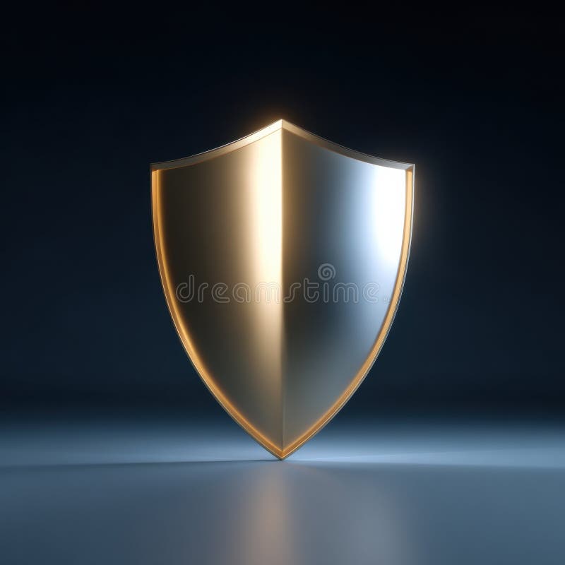 Golden and Silver Shield: a Powerful Symbol of Security and Protection ...