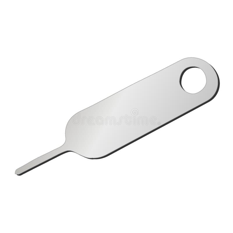 Best Sim Eject Pin for All Mobile Silver Color Stock Vector ...
