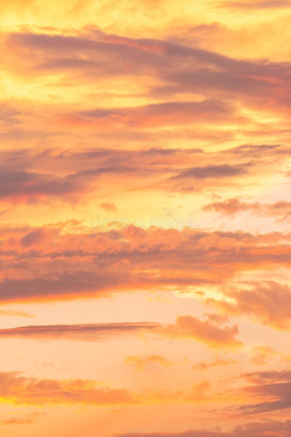 The Golden Sky is Very Beautiful Stock Image - Image of beach, outdoor ...