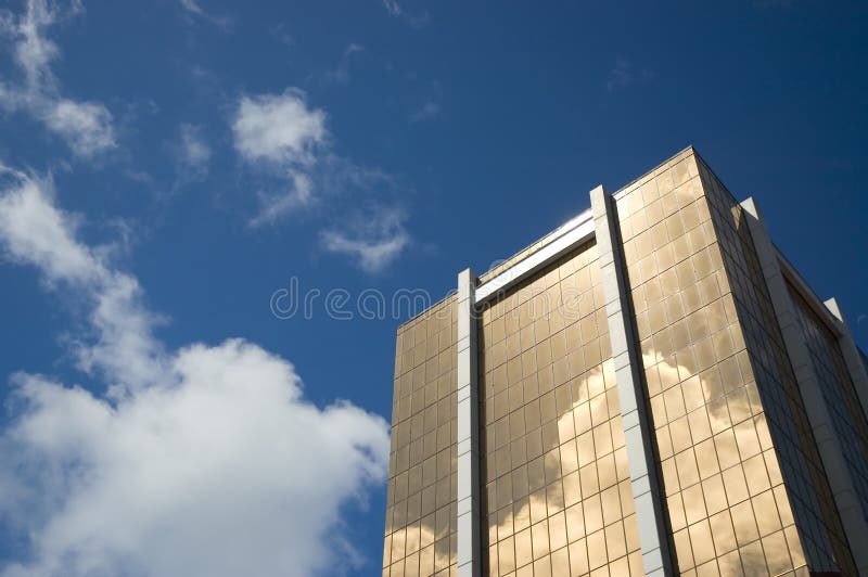Golden Skyscraper - Symbol of Financial Success Stock Image - Image of ...