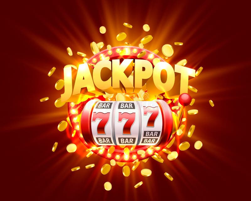 Golden Slot Machine Wins the Jackpot. Stock Vector - Illustration of ... Golden Slot Machine Wins the Jackpot. Stock Vector - Illustration of ...
