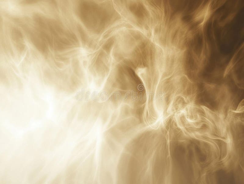Golden Smoke Swirls and Abstract Background Stock Illustration ...