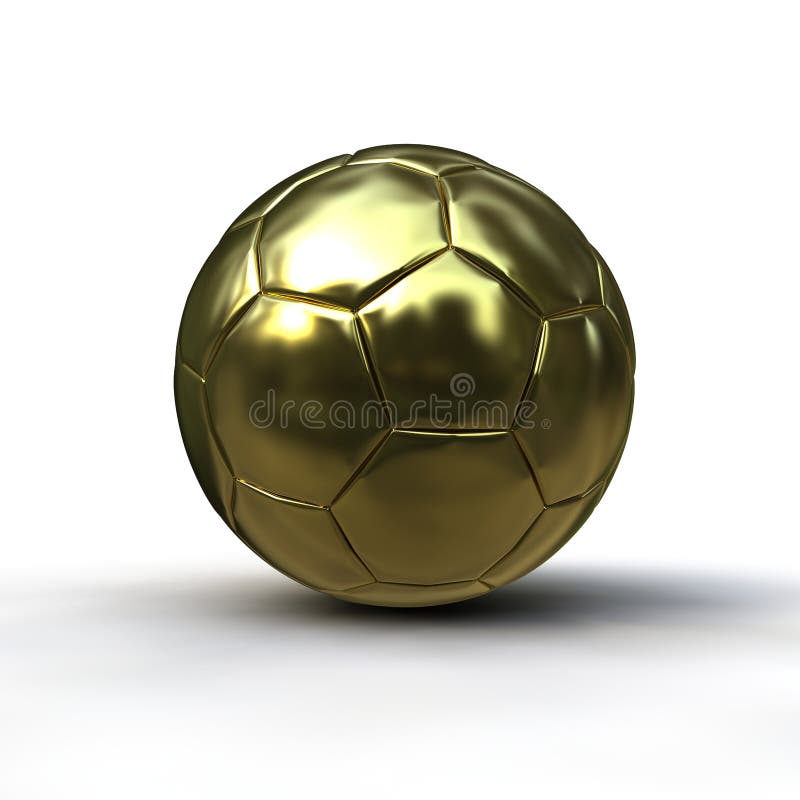 Golden soccer ball stock illustration. Illustration of trophy - 37702898