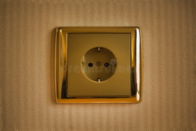 Golden socket stock image. Image of golden, interior - 32139219