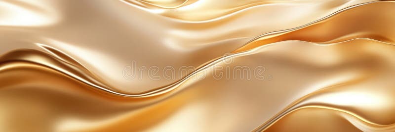 Golden Soft Satin Fabric Waves Background Design. Texture with Smooth ...