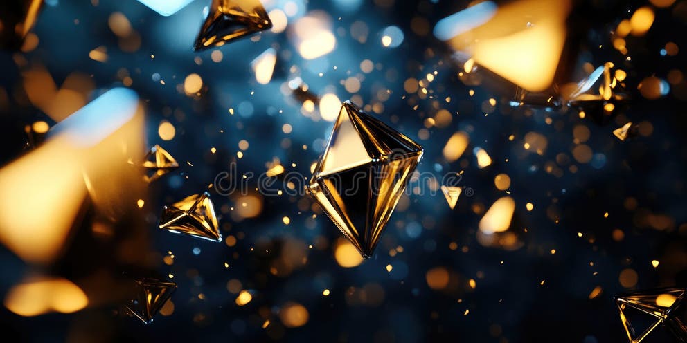 Golden Sparkle Explosion Overlay for Dramatic Visual Effects: a Burst ...