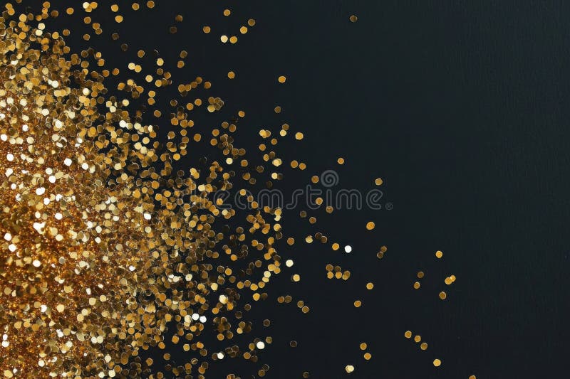 Golden Sparkle Explosion for Spa Decoration and Celebrations Stock ...