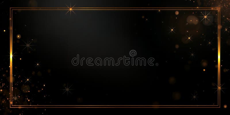 Golden sparkle frame stock illustration. Illustration of graphics ...