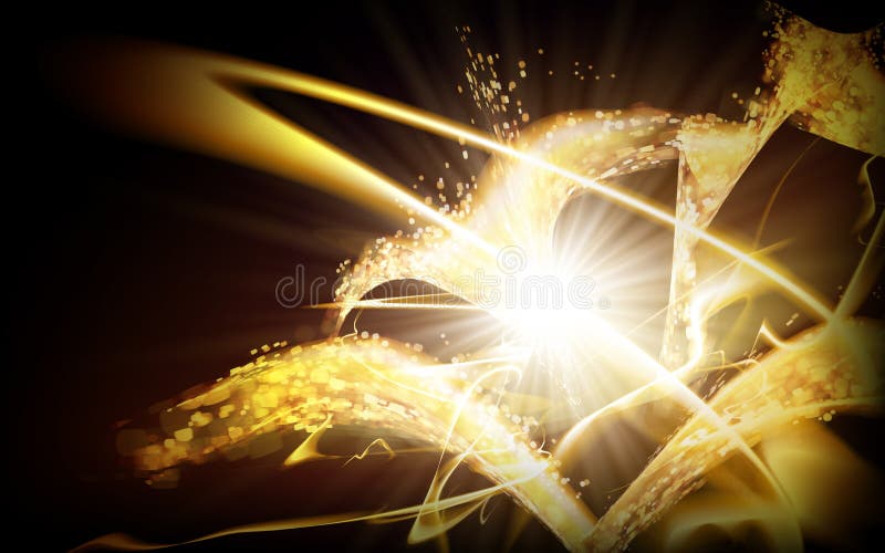 Golden sparkling element stock vector. Illustration of rays - 84692725