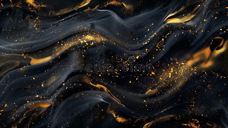 Glowing Line Sparks Light Effect Golden Color Glowing Line Sparks Black ...