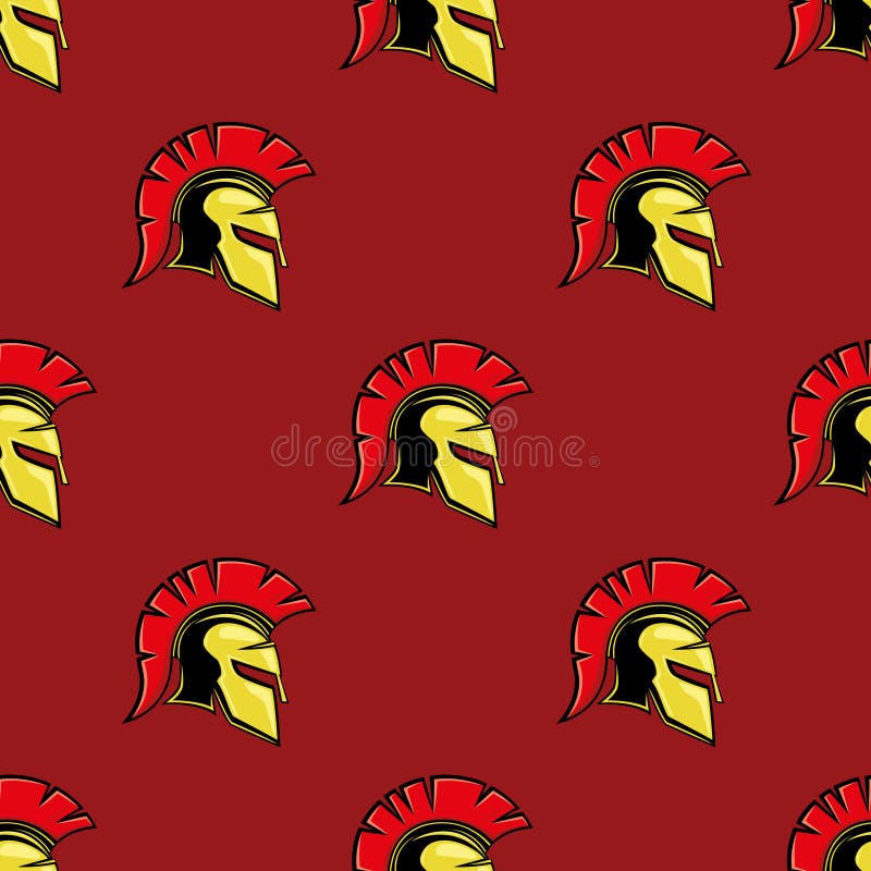 Golden spartan helmets. stock vector. Illustration of defense - 90650686