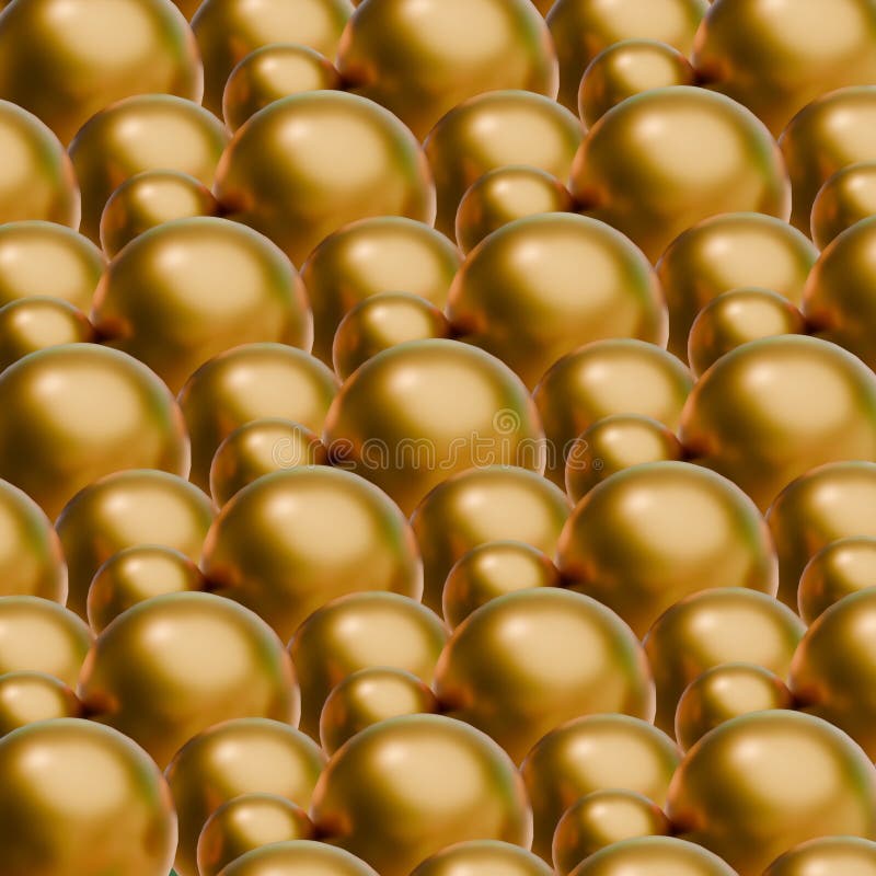 Golden Sphere Abstract Background Shiny Metallic Balls Texture Luxury ...