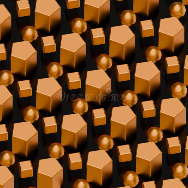 Golden Sphere Abstract Background Shiny Metallic Balls Texture Luxury ...