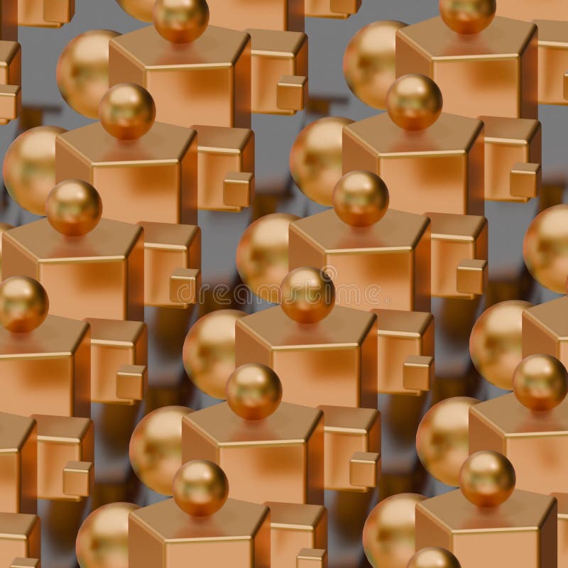 Golden Sphere Abstract Background Shiny Metallic Balls Texture Luxury ...