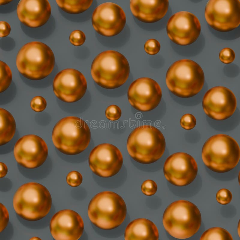Golden Sphere Abstract Background Shiny Metallic Balls Texture Luxury ...