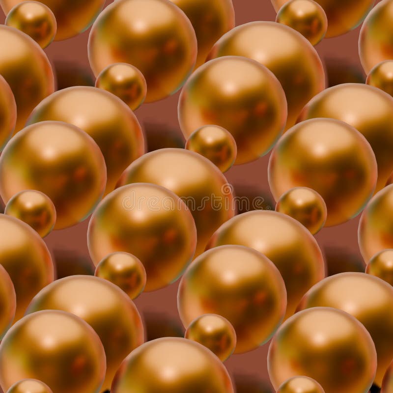 Golden Sphere Abstract Background Shiny Metallic Balls Texture Luxury ...