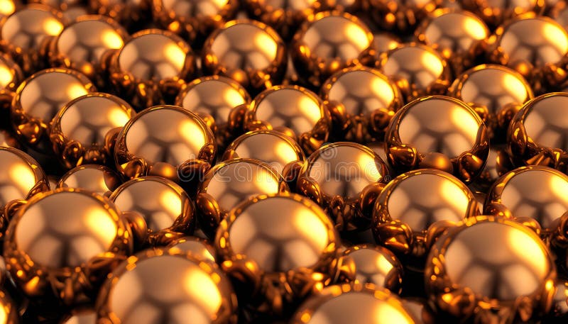 Golden Sphere Abstract: a Luxurious Visual Delight Stock Illustration ...