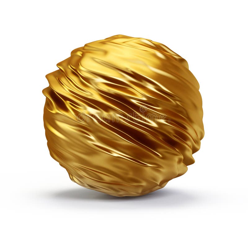 Golden Sphere Earth Planet Globe Stock Illustration - Illustration of ...