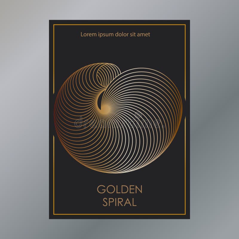 The Golden Spiral. a Design Template for the Design of a Cover, Banner ...