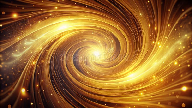 Golden Spiral of Light and Energy Abstract Background. Generative AI ...