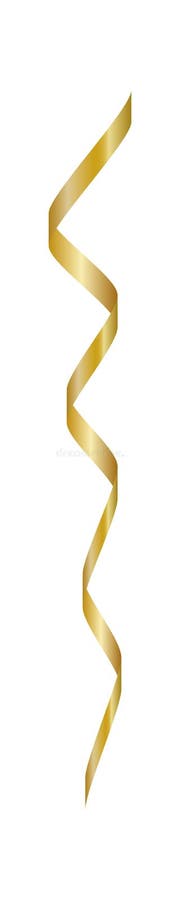 Golden Spiral Ribbon Element Stock Vector - Illustration of swirl ...