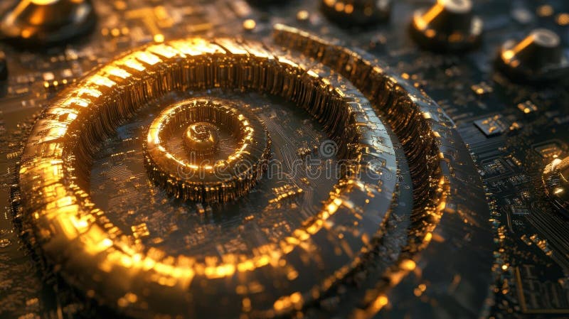 Golden Spiral of Technology, a Close-up Exploration of Advanced ...