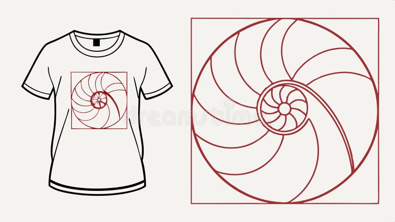 Golden Spiral Vector Pattern, Fibonacci Sequence Design, Mathematical Art Element Vector Design ...