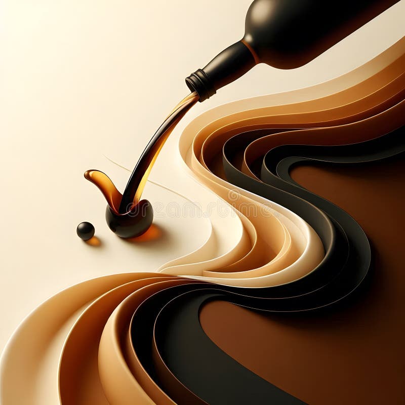 Golden Spirit Pour with Premium Motion and Sophisticated Flow Pattern ...