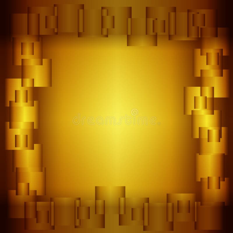 Golden Square Background, Vector Illustration Eps10 Stock Vector ...