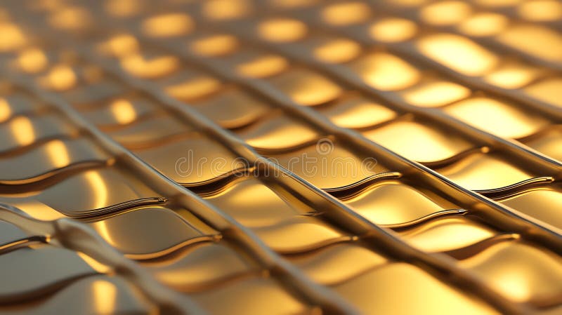 Golden Squares Arrangement Pattern Abstract Background Design Stock ...
