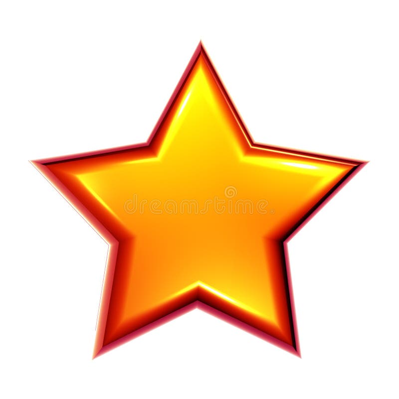 Gold Yellow Shooting Star stock illustration. Illustration of coloured ...