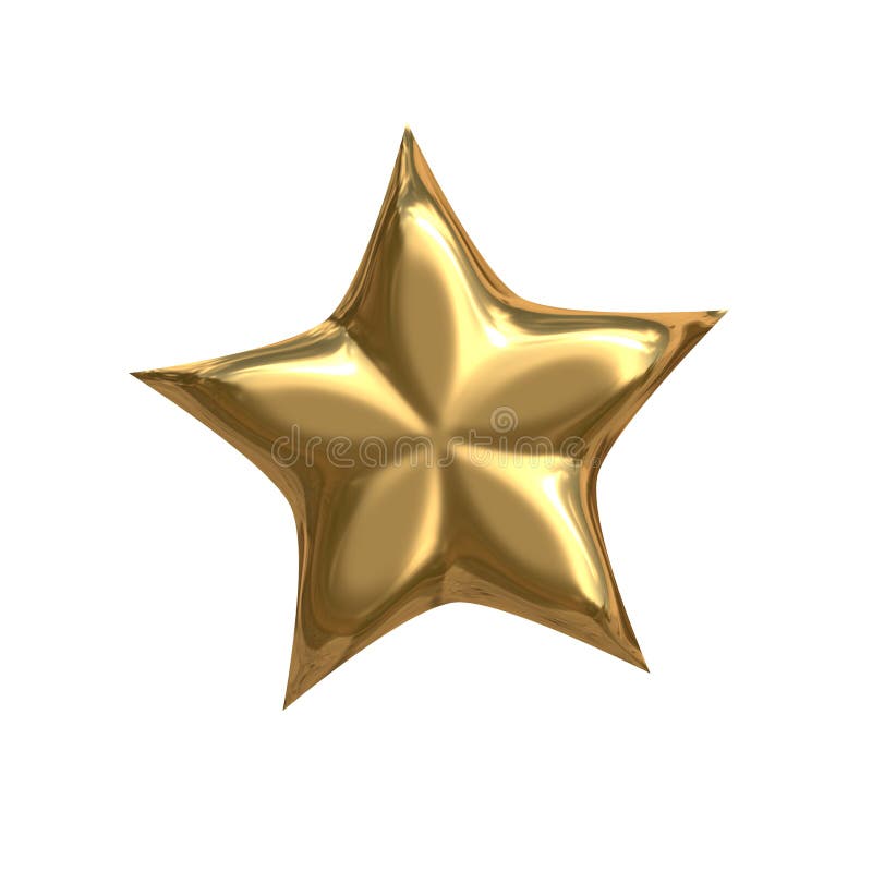 Christmas gold star stock illustration. Illustration of reflection ...