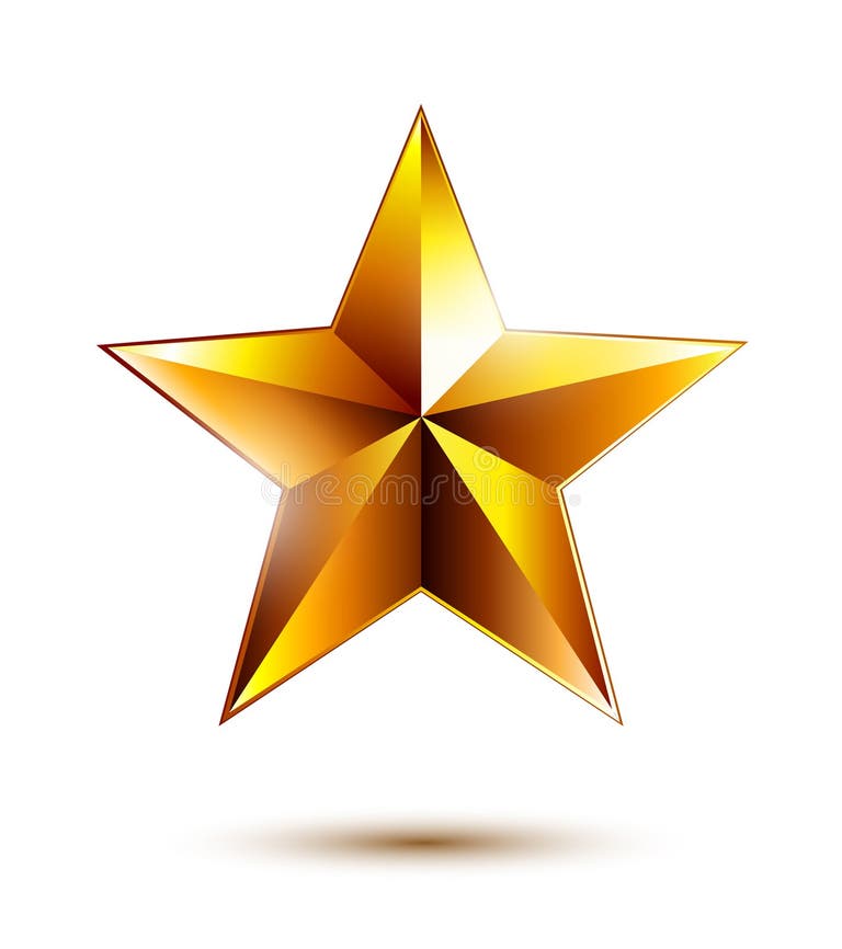 Single Golden Star Stock Illustrations – 5,126 Single Golden Star Stock ...