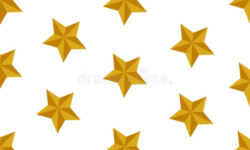 Golden Star Background on White Background Stock Vector - Illustration ...