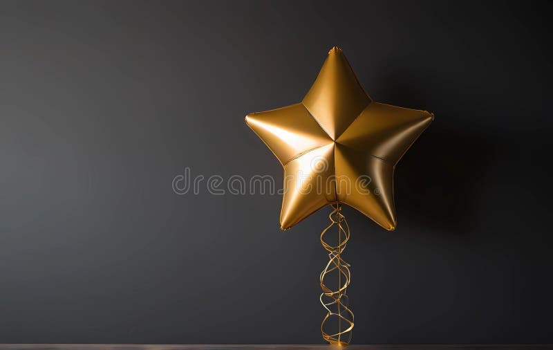 Golden star balloon stock photo. Image of helium, isolated - 317651508