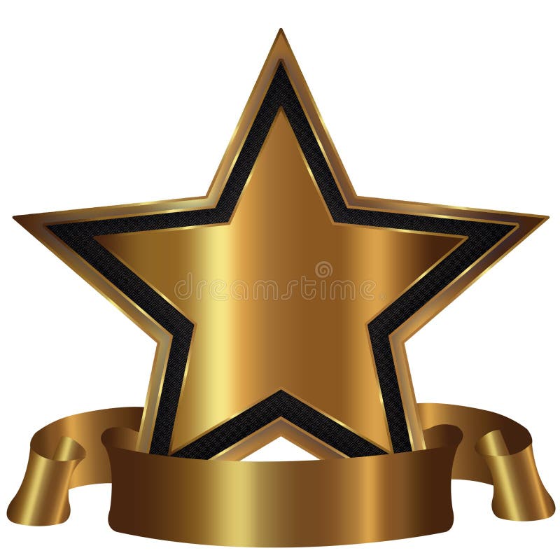 Golden star collection stock illustration. Illustration of clip - 83174670